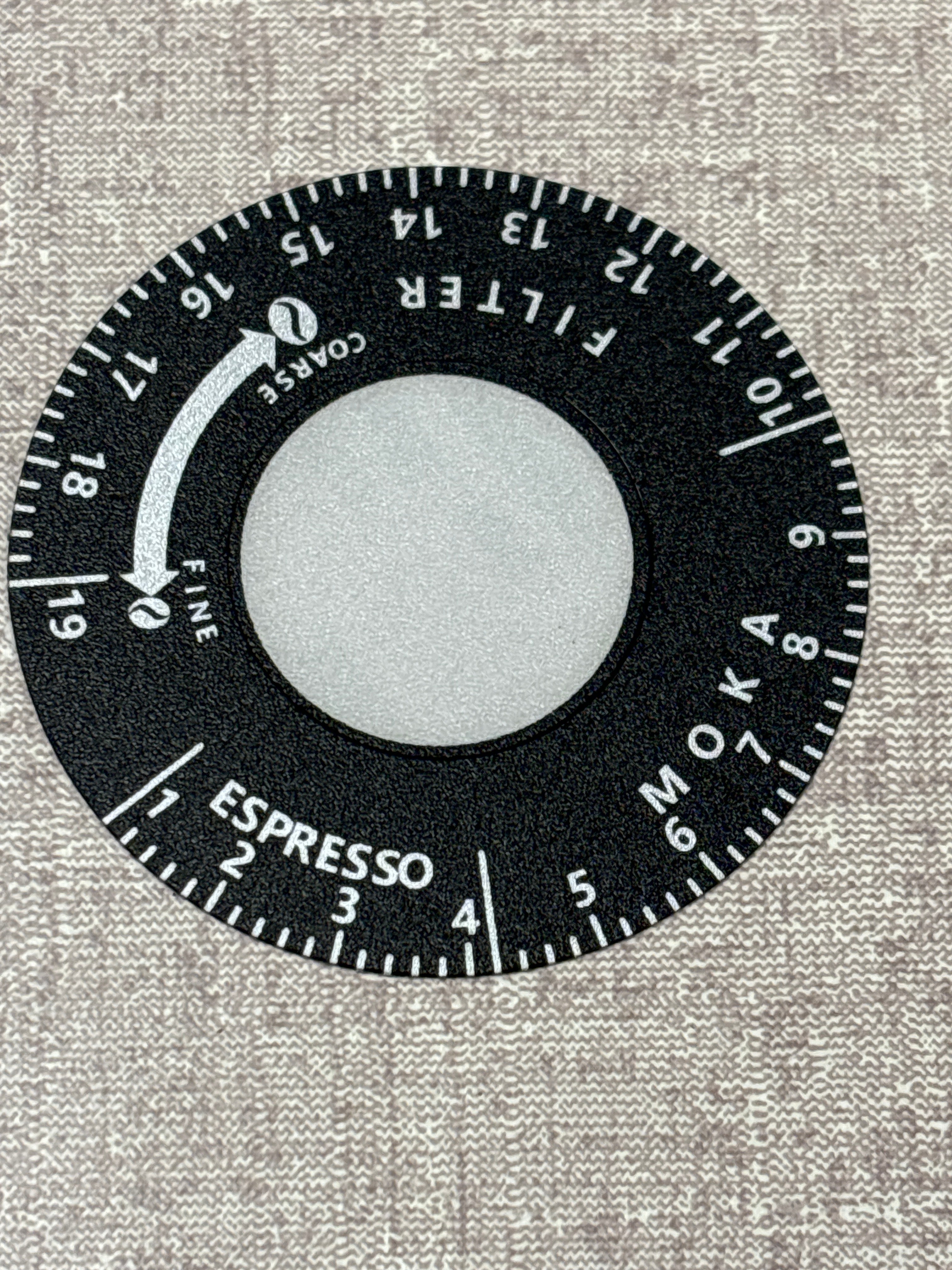 SD40 & SD40S Dial Adjustment Sticker – Turin Grinders